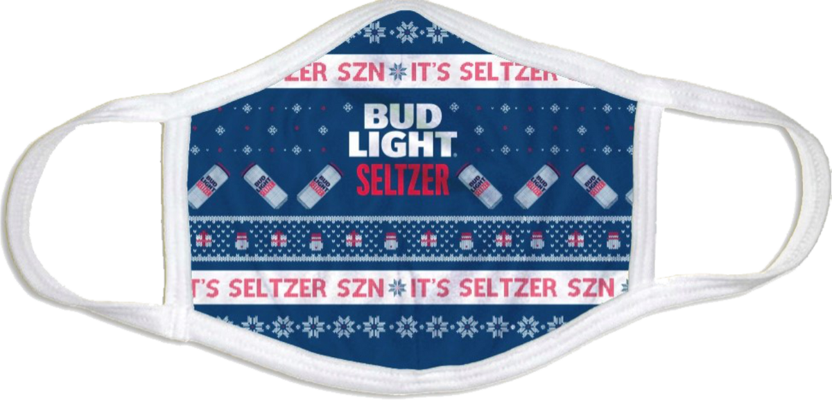 Bud Light Seltzer Ugly Sweater Face Mask – EP Bud Store