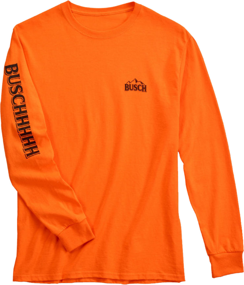 Busch Long Sleeve Orange T- shirt – EP Bud Store
